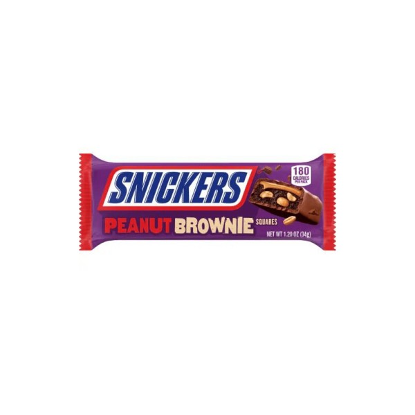 SNICKERS PEANUT BROWNIE SQUARES CANDY CHOCOLATE BAR | Spinneys Lebanon