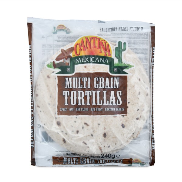 Cantina Mexicana Multi Grain Tortillas 6 Pieces 240G | Tortillas Bread ...