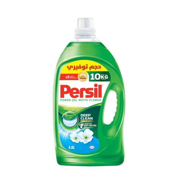 Persil White Flower Gel 4.8L , Laundry Detergent Liquid with Deep Clean ...