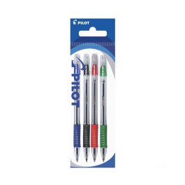 PILOT BLISTER OF 4 BPP PEN 1.0MM W-GRIP ASS.COL. | Spinneys Lebanon