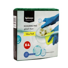 SPINNEYS ESSENTIALS SCOURER PAD X4 | Spinneys Lebanon
