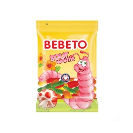 BEBETO JELLY GUM SOUR WORMS | Spinneys Lebanon