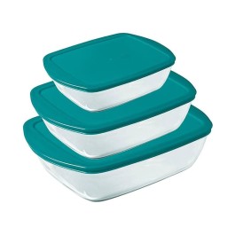 PYREX ROASTER SET W GREEN LID 0.4 1.2 2.5L | Spinneys Lebanon