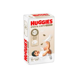 HUGGIES BABY DIAPERS EXTRA CARE 4+ 10-16KG JUMBO | Spinneys Lebanon