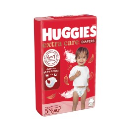 HUGGIES BABY DIAPERS EXTRA CARE 5 12-22KG JUMBO | Spinneys Lebanon