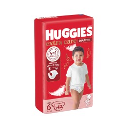 HUGGIES BABY DIAPERS EXTRA CARE 6 15KG+ JUMBO | Spinneys Lebanon