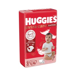 HUGGIES BABY DIAPERS EXTRA CARE 3 4-9KG JUMBO | Spinneys Lebanon