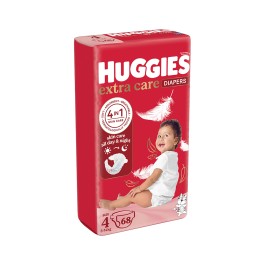 HUGGIES BABY DIAPERS EXTRA CARE 4 8-14KG JUMBO | Spinneys Lebanon