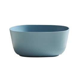 MOODS PLASTIC SQUARE SERVING DEEP PLATE BLUE | Spinneys Lebanon