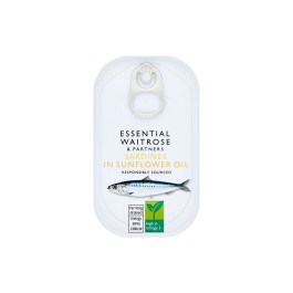 WAITROSE SARDINES IN SUNFLOWER OIL DRAINED | Spinneys Lebanon