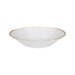 HARD GOODS GLASS DEEP PLATE W GOLDEN RIM | Spinneys Lebanon