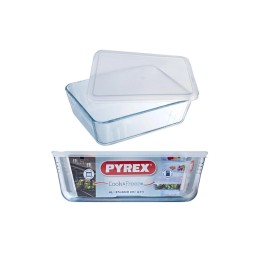 PYREX GLASS RECTANGULAR ROASTER WWHITE LID 4L | Spinneys Lebanon
