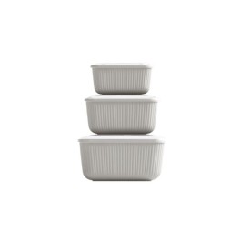 DUNYA PLASTIC RECT. FOOD STORAGE SET MIX COLOR 600 +1100 | Spinneys Lebanon