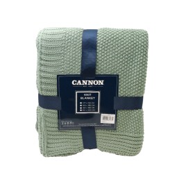 CANNON SP BLANKET 100% ACRYLIC KNITTED AQUA D | Spinneys Lebanon